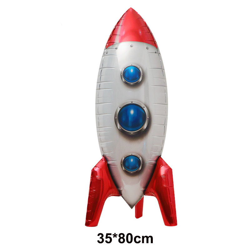 Jomparty 3D Astro Astronaut Foil Rocket Balloons Space For Boy Kids ...