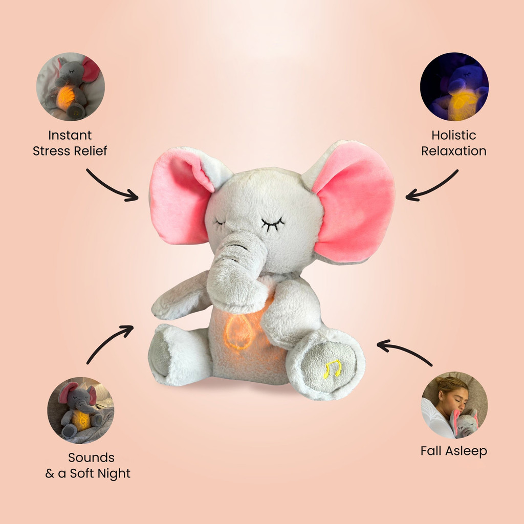 Breathing Bunny Plush Conciliate Doll comforter Peaceful Music toy with ...