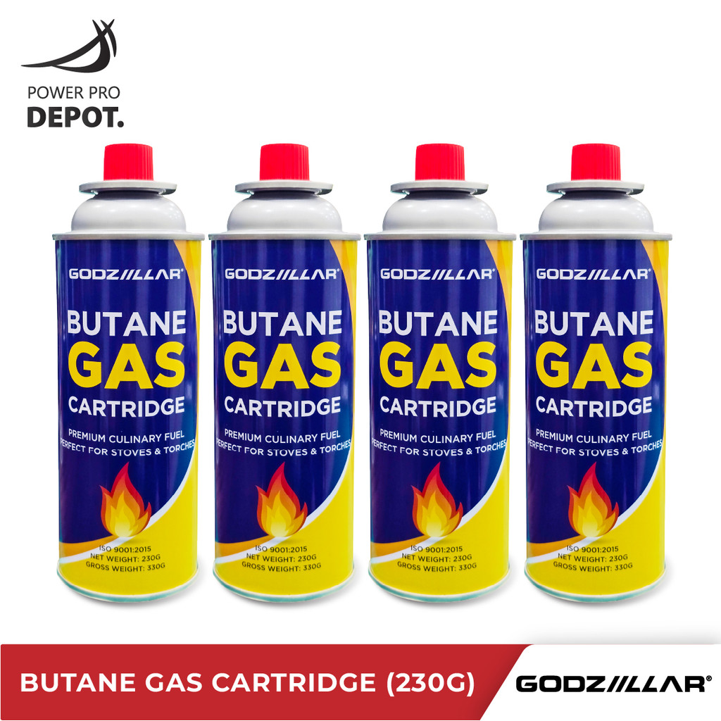 4 Cans Godziillar Butane Gas Burner Gas Cartridge Welding Fire Anti ...
