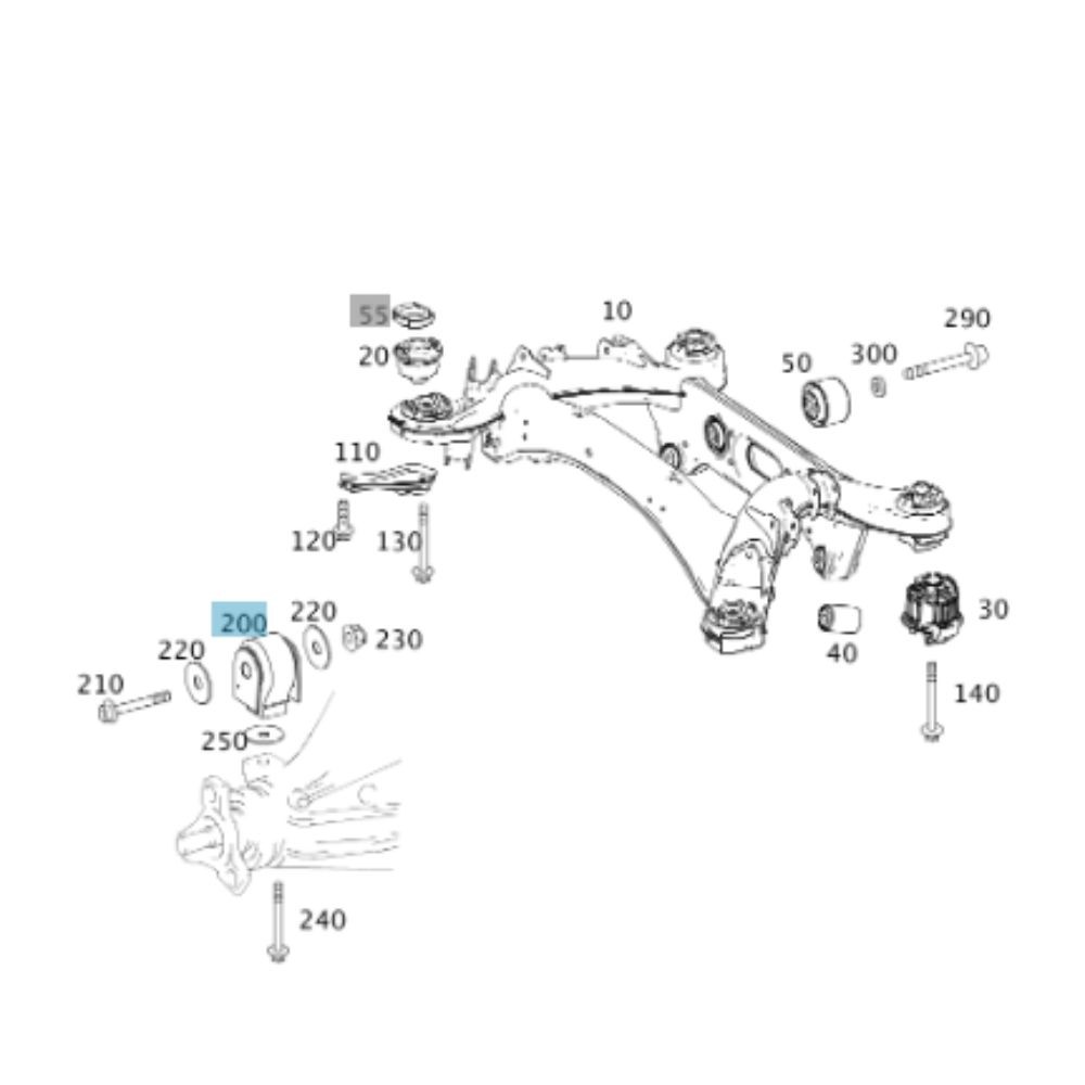 Mercedes Benz Meyle Rear Axle Front Mounting W204 W212 W207 W218 use-1 ...