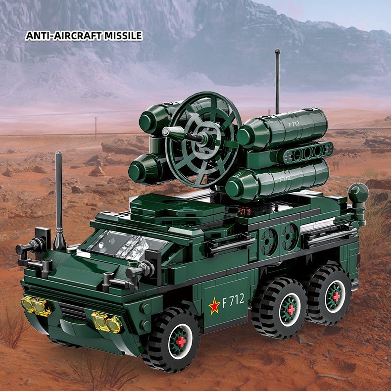 M35A2 Truck and M198 Howitzer Building Blocks 485 Pcs WANGE Tank Bricks ...