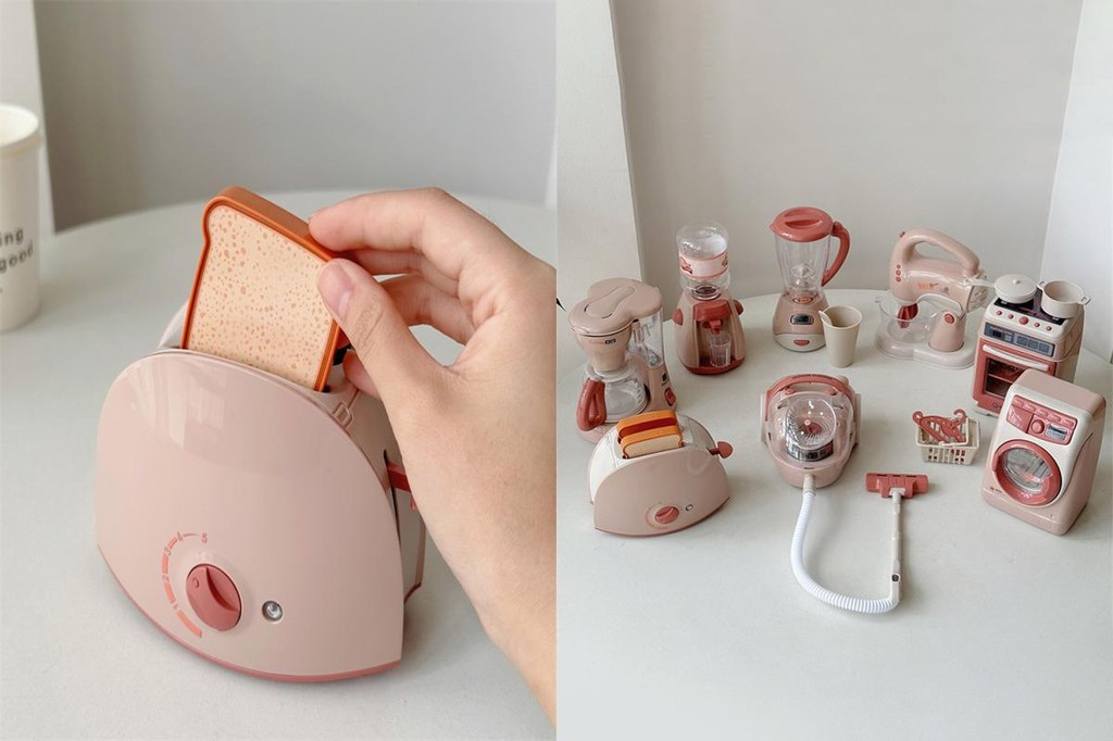 Socandy Electric Small Toaster Plaything Coffee Maker Pretend Bakery ...