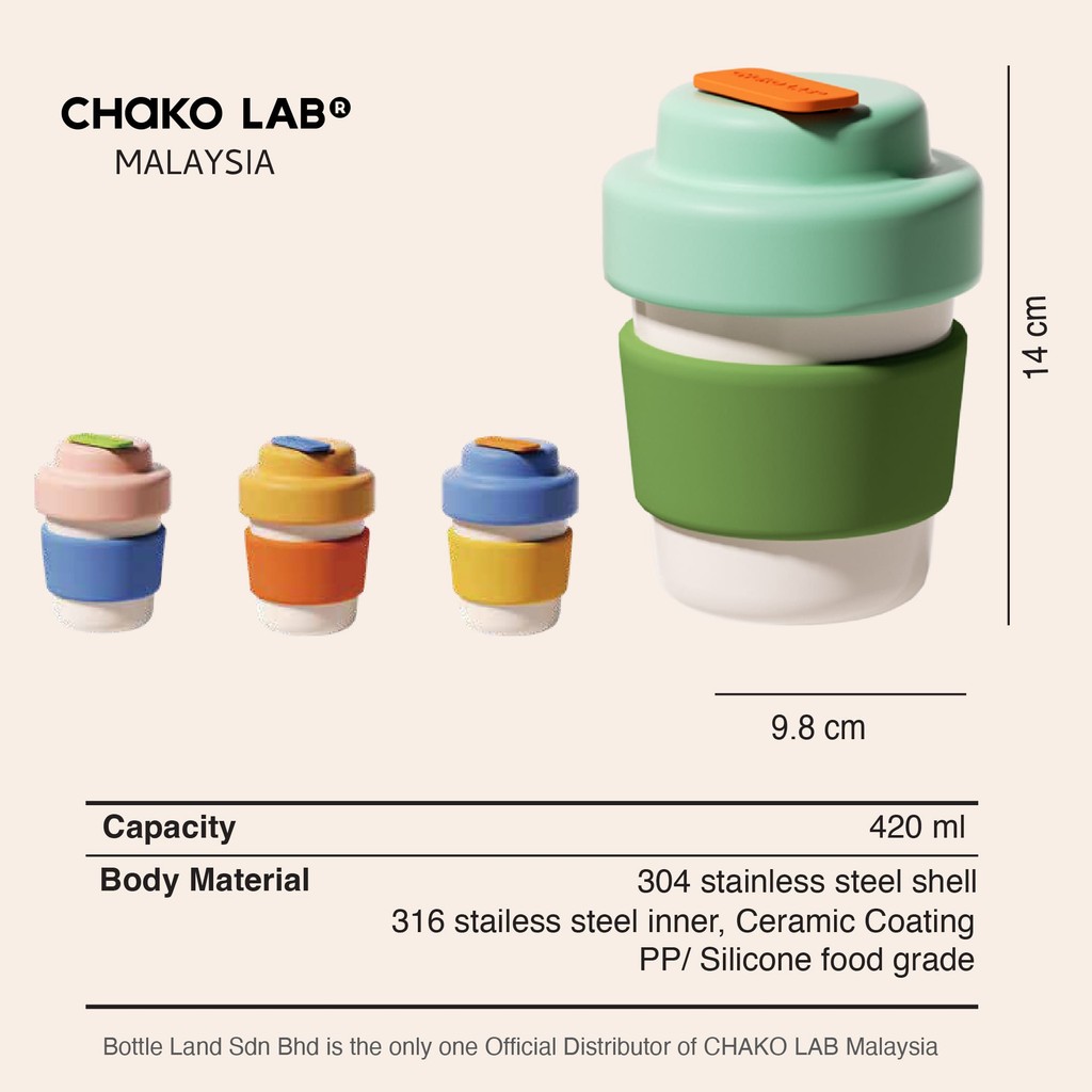 CHAKO LAB Coffee Cup - Ceramic (420ml) | Shopee Malaysia
