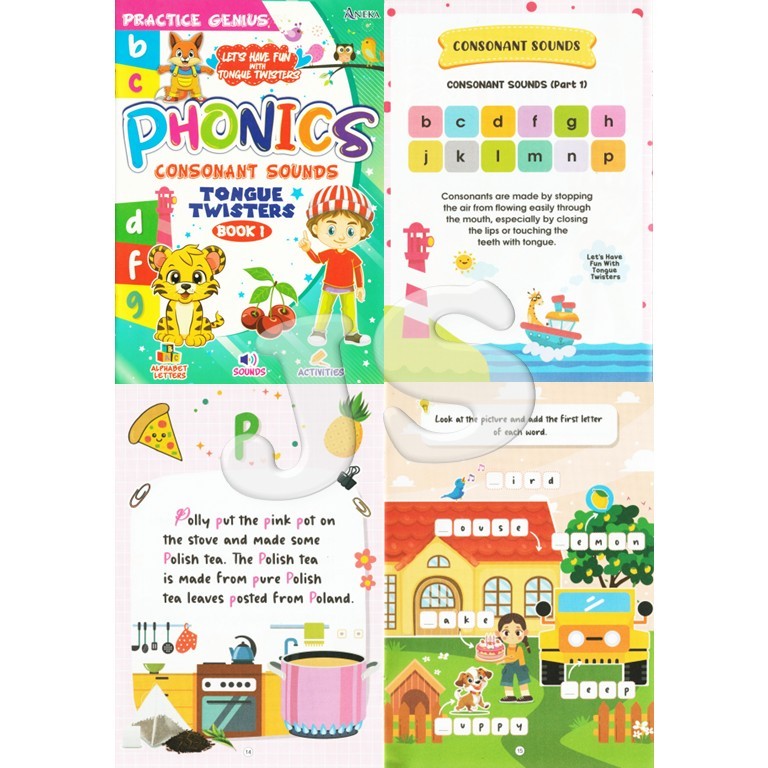 PRACTICE GENIUS PHONICS SERIES : LET'S HAVE FUN WITH CONSONANT BLENDS ...