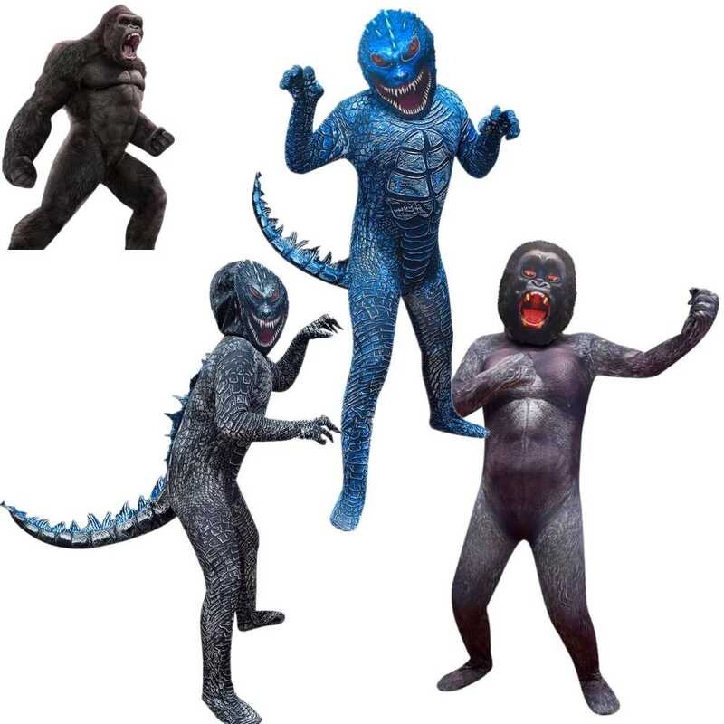 Halloween cosplay Godzilla King of Monsters Dinosaur King Kong Gorilla ...