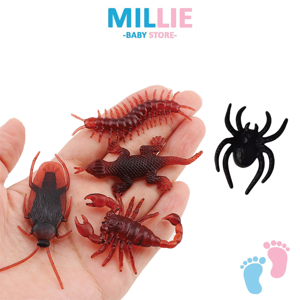 MILLIE Simulation Centipede Scorpion Lizard Toys Prank Funny April Fool ...