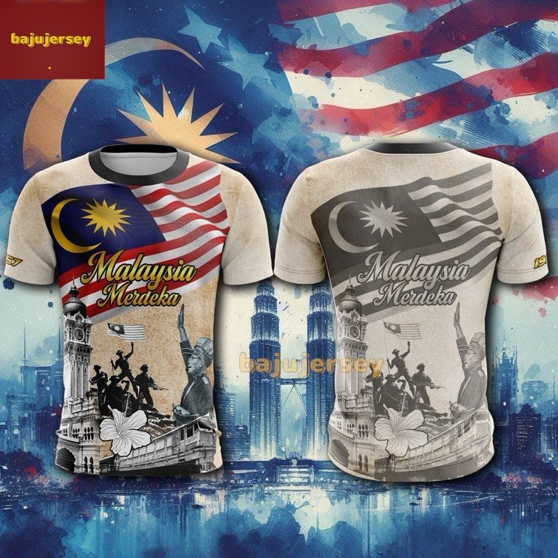 2024 THIRD MARCH 1957 EDITION !!! 2024 Merdeka 67 T Shirt Malaysia ...