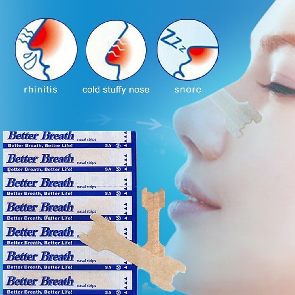 [10pcs] Nose Nasal Strip Snoring Patch Plaster Tampalan Hidung ...