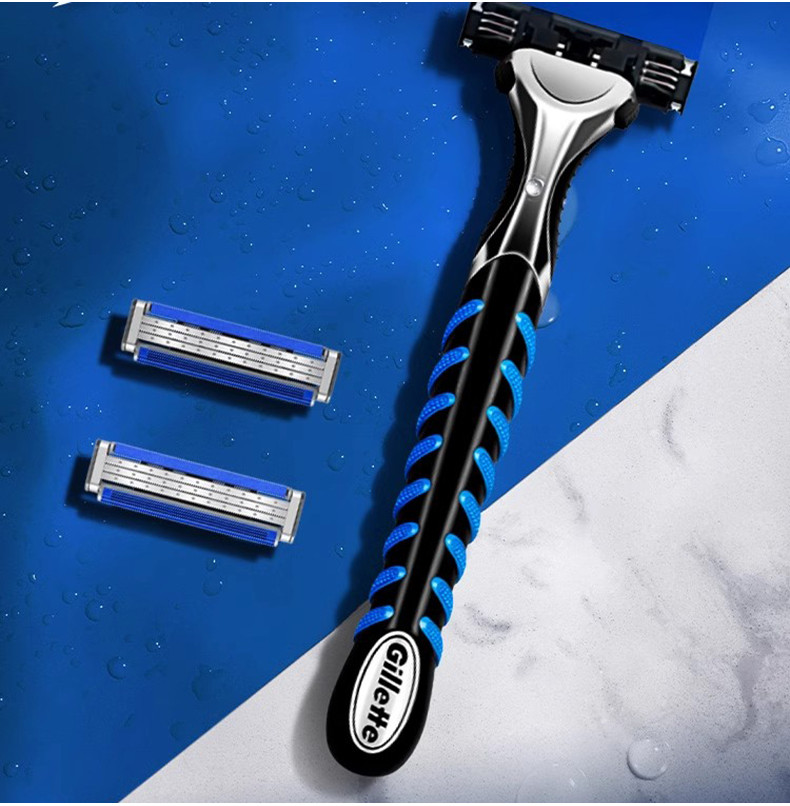 Gillette Vector 3 Shaver for Men 3 Layers Blade Smooth Shaving Safety ...