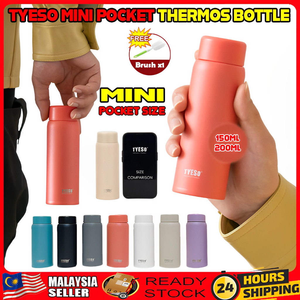 【AUTHORIZED DEALER】Tyeso Tumbler Mini Pocket Size 150ml/200ml Hiking ...