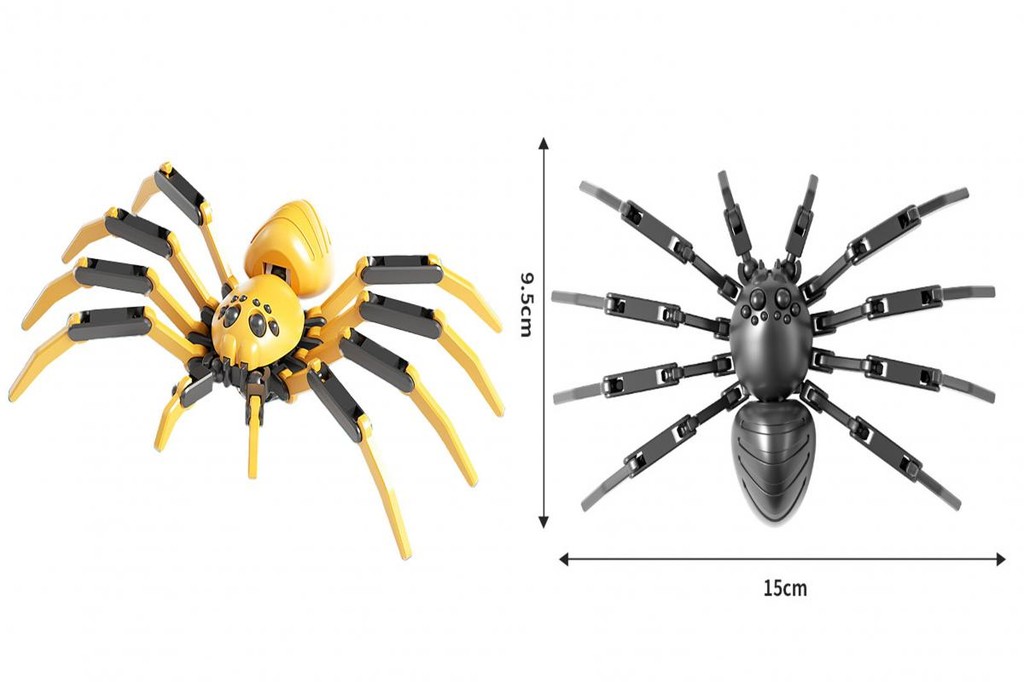 Moon Realistic Spider Figurine Spider Prank Prop Realistic Movable ...