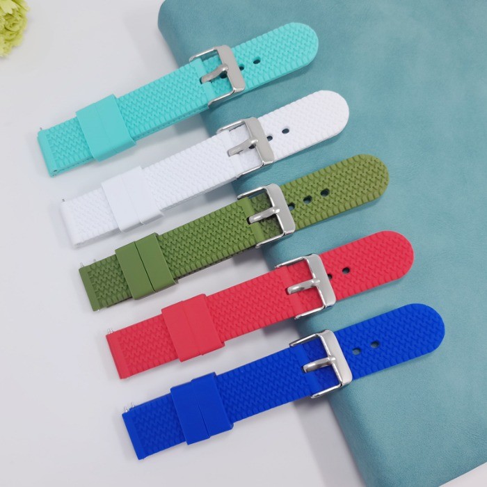 New Waterproof Silicone Rubber Watch Band Tire Pattern Quick Release ...