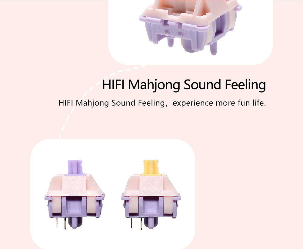 【35PCS】MMD Princess Switch V2 Linear Tactile RGB SMD 5pin 28g 38g 45g 48g 53g 62g for mechanical ...