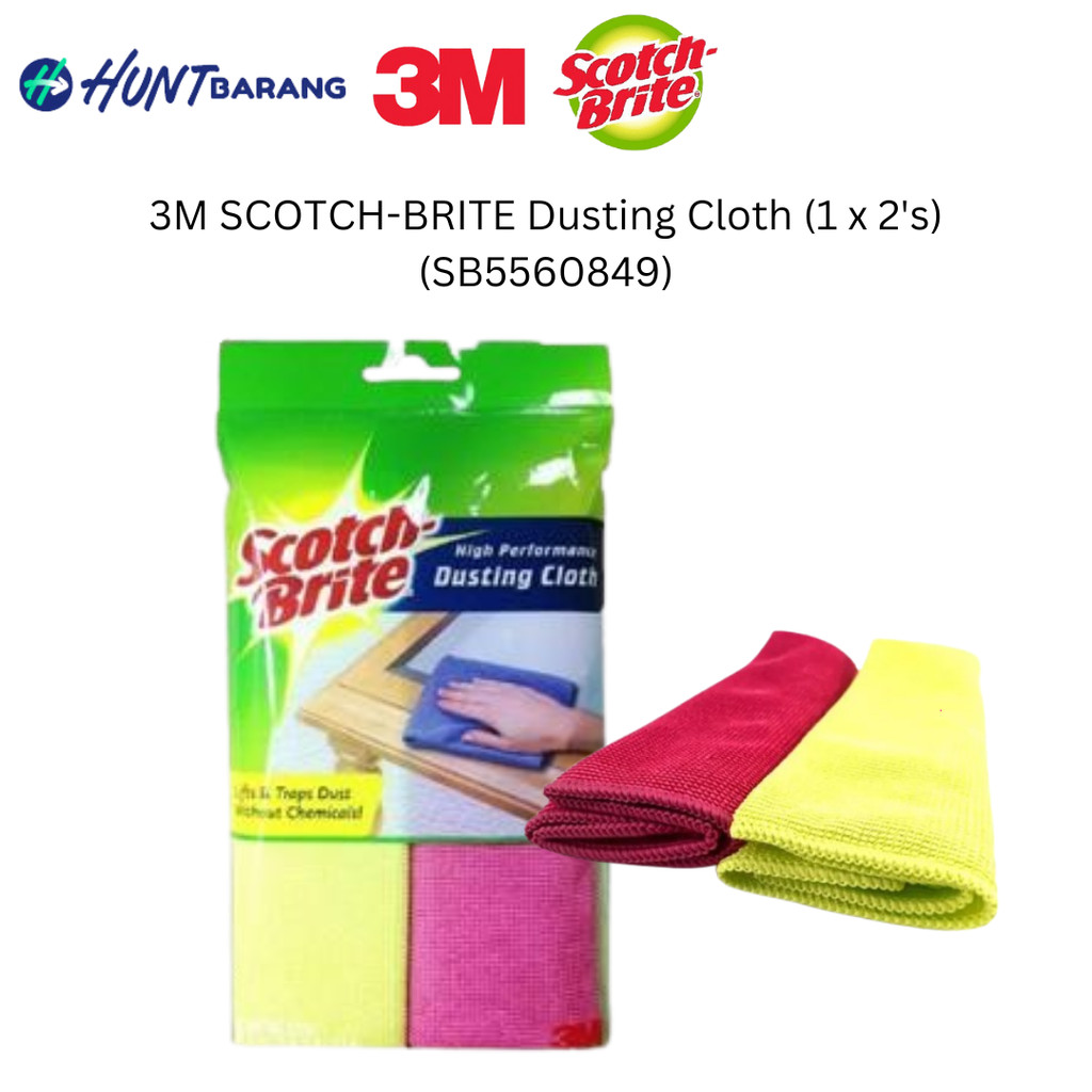 3M SCOTCH-BRITE Dusting Cloth (1 x 2's) | Shopee Malaysia