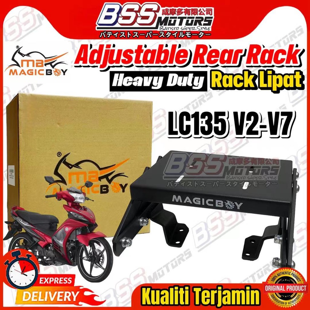 MAGIC BOY Adjustable Monorack Rear Rack PNP Yamaha LC135 V2 V3 V4 V5 V6 ...