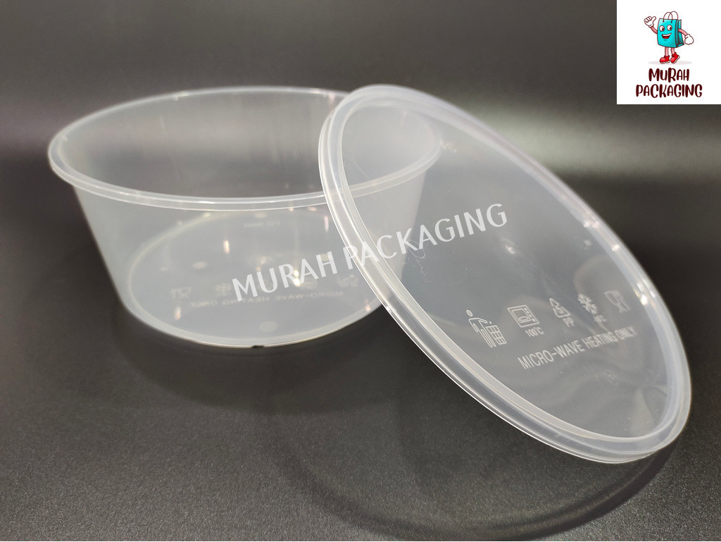 R3000 (3000ml) Round Disposable Plastic Food Container (30pcs±) / Bekas ...