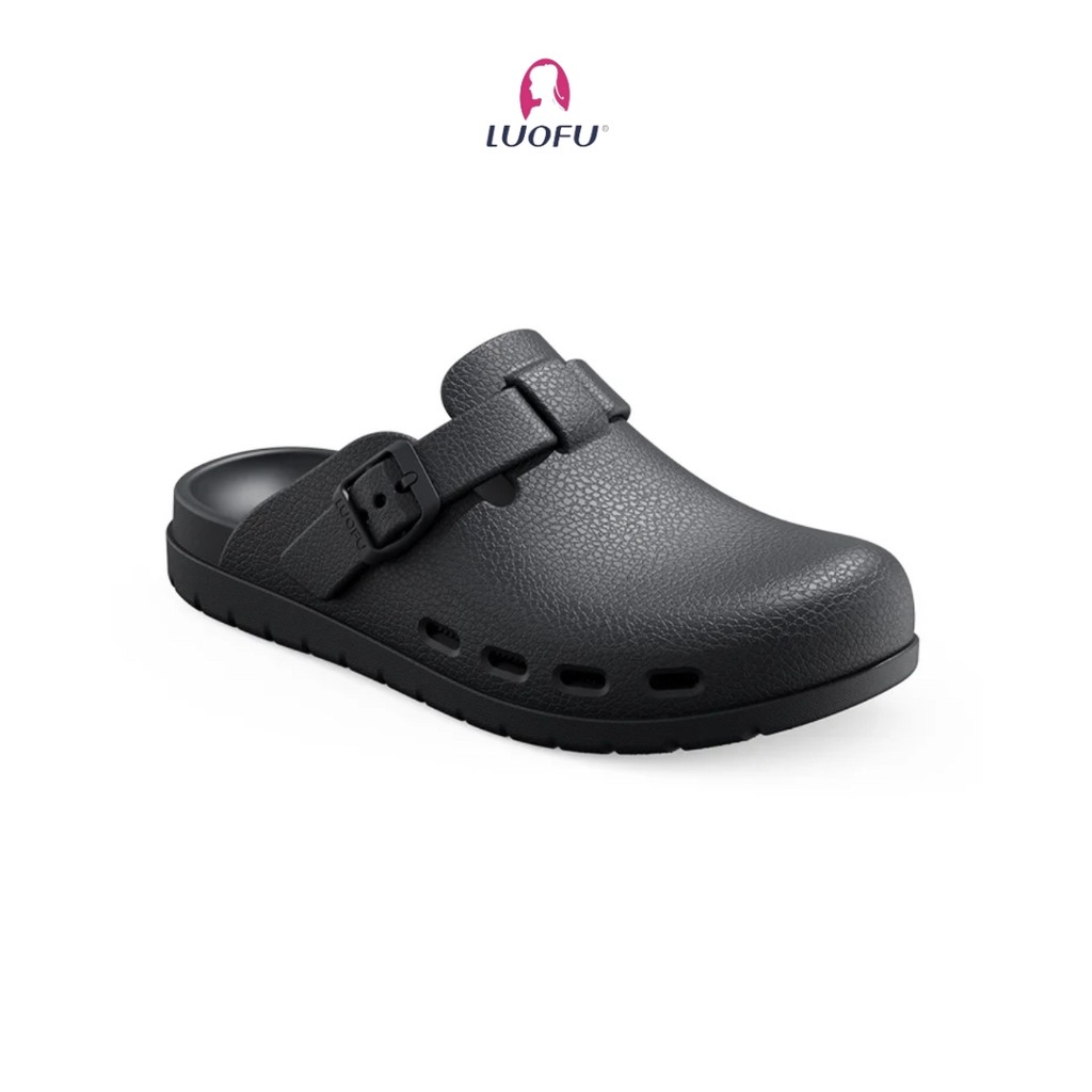 LUOFU Men EVA Closed Toe Buckle Slides Slippes E6239-E01 | Shopee Malaysia