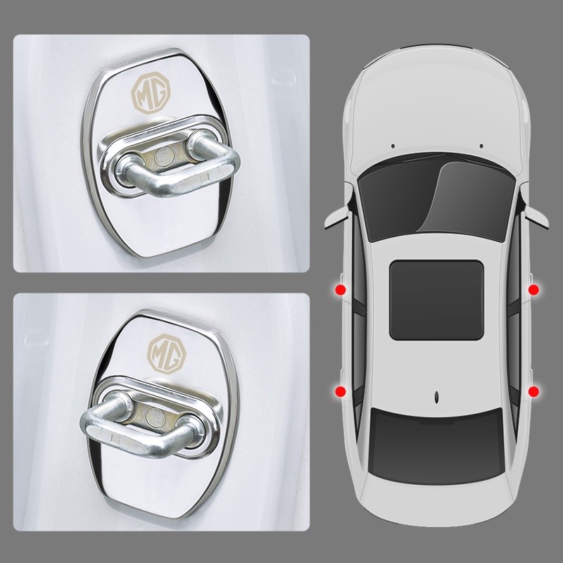 4Pcs For MG ZS GS HS EZS MG5 MG GT MG6 MG7 Car Door Lock Cover Sticker ...