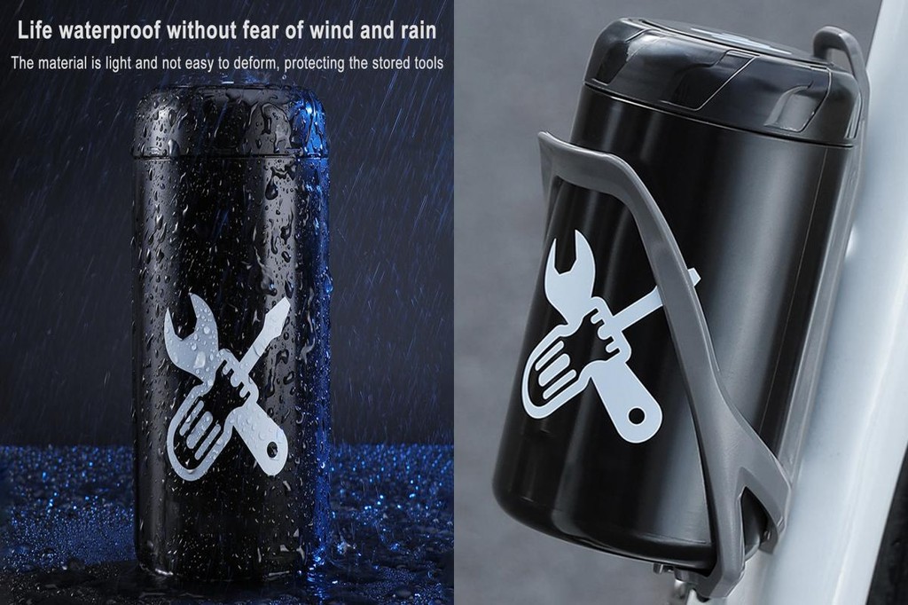 OMG Tool Storage Box Portable Waterproof Bicycle Tool Box with Bottle ...