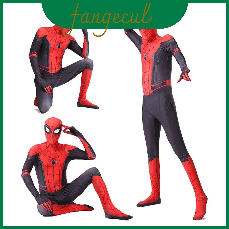 Peter Adult Parker Kids Spider Man Far From Home Cos Costume Bodysuit ...