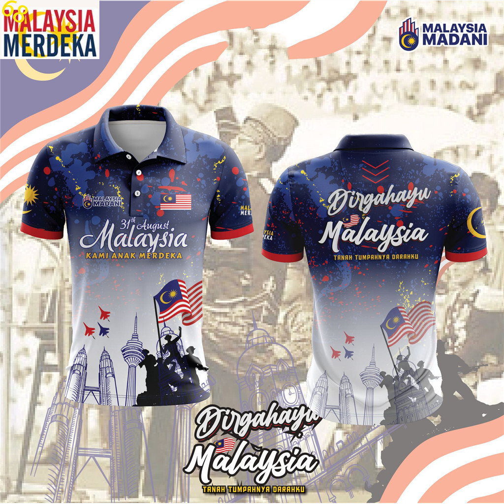 [Merdeka 68] 1957 Merdeka Malaysia Clothes 2025 68th Malaysia Polo ...