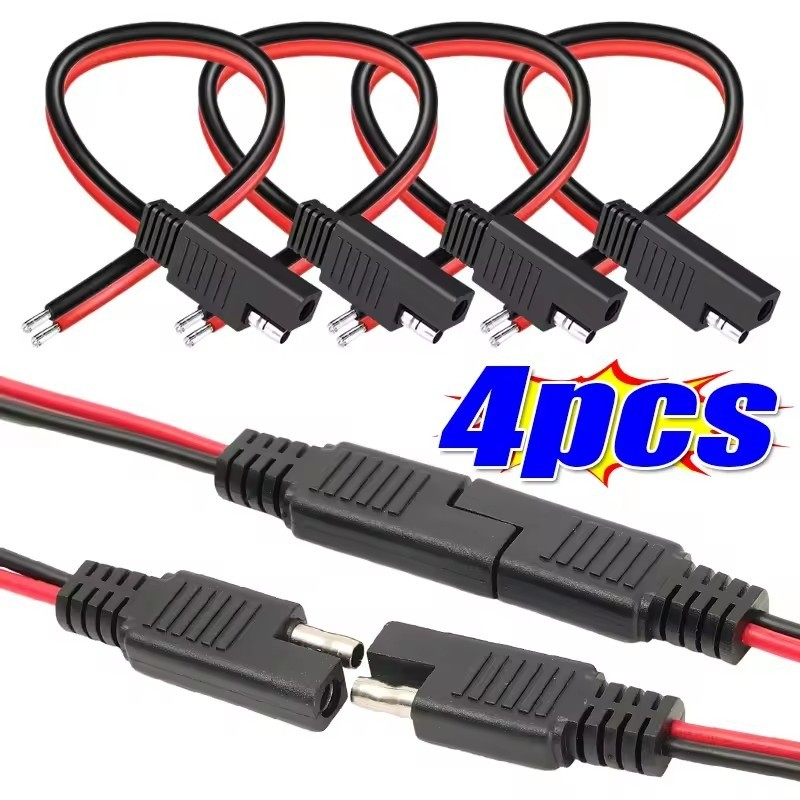4-1PCS Universal Battery Charging Cable - Solar Vehicle Battery Plug ...