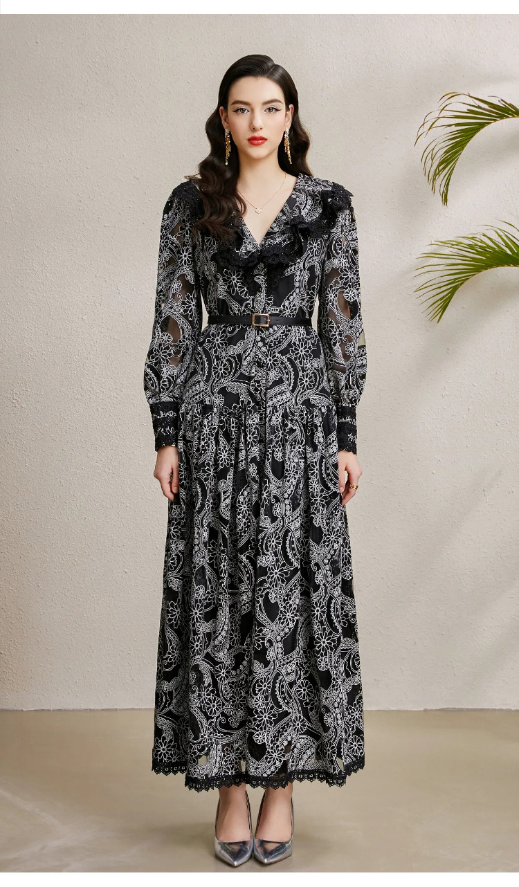 Han Queen Maxi Dress - Elegant Lace for Work & Parties | Shopee Malaysia