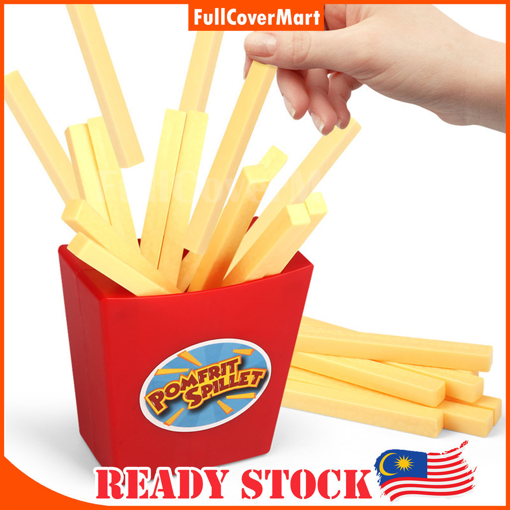(TOY67) Tricky Board Game Bounce French Fries Fun Family Game Toy ...