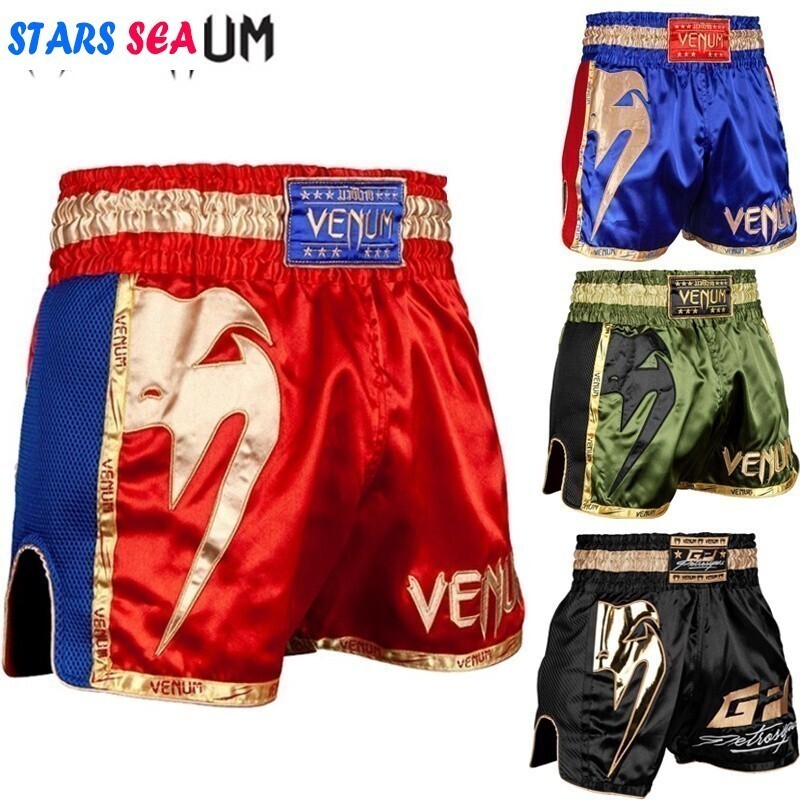 New Muay Thai Boxing Shorts Men Women Training Pants Combat Fighting ...