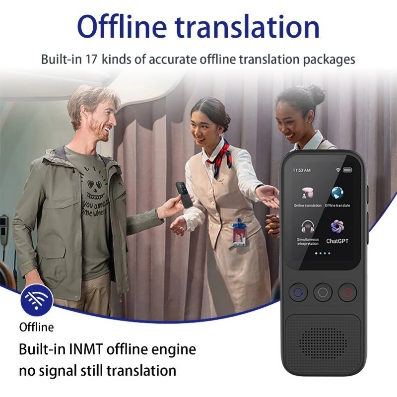 S80 Language AI Translator Device with 138 Languages Voice Translating ...