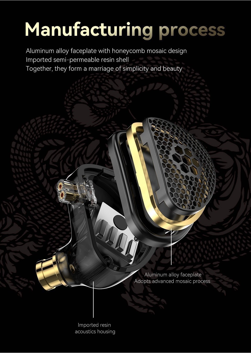 FAAEAL TRN Xuanwu Wired Earphone SPD+BA Hybrid Planar In-Ear Monitor ...