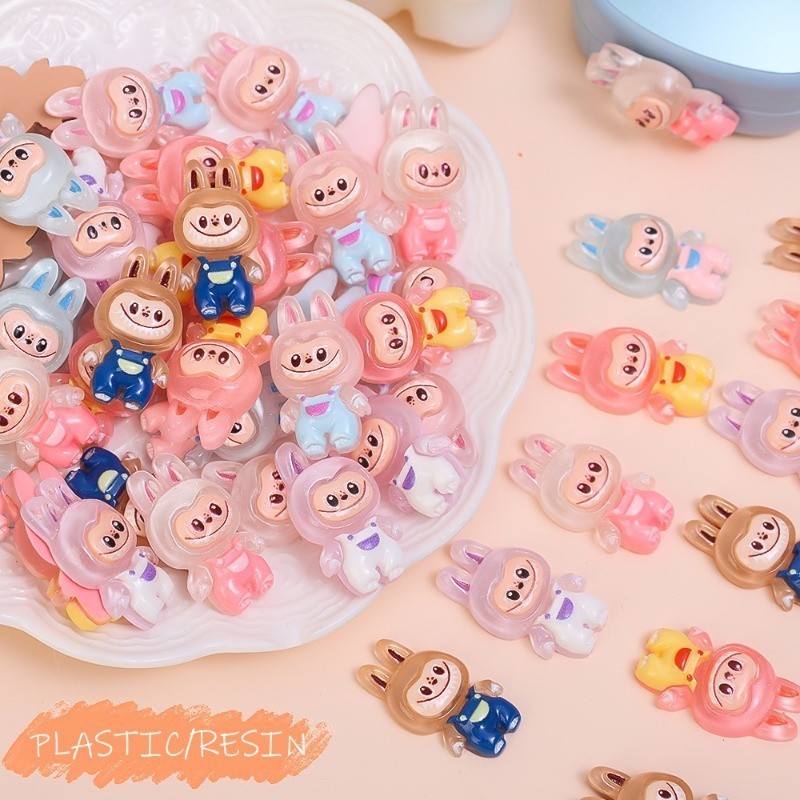 Labubu Luminous Accessories - Ice Transparent Doll - DIY Jewelry Parts ...