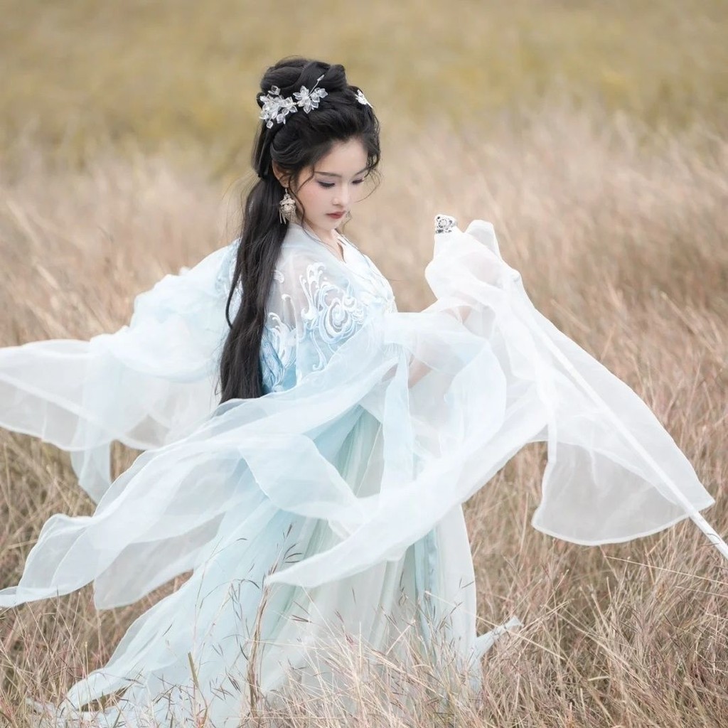 Scarves & Shawls Hanfu Chiffon Shawl Costume Shawl Pink White Dance ...