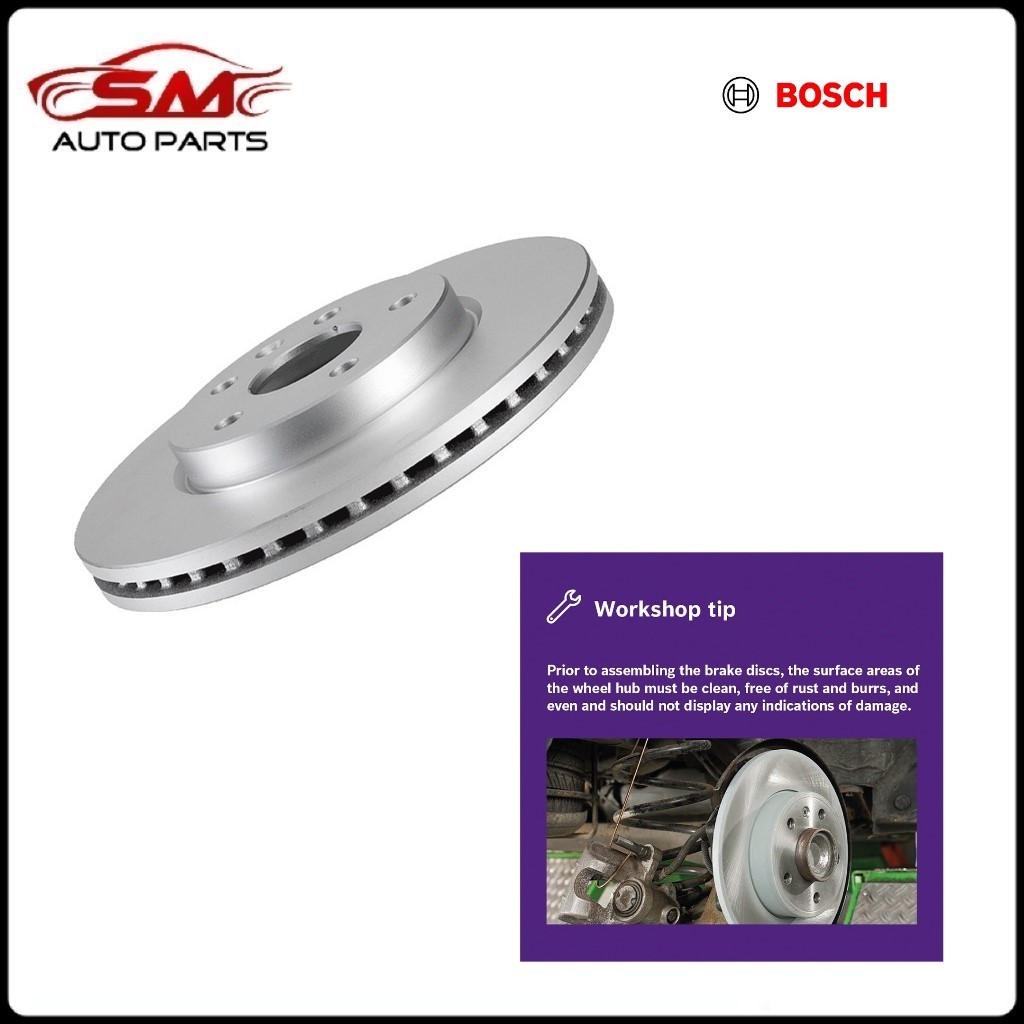 Bosch Front Disc Rotor Set - Proton Wira 1.5 ( 1Pair Left+Right ...