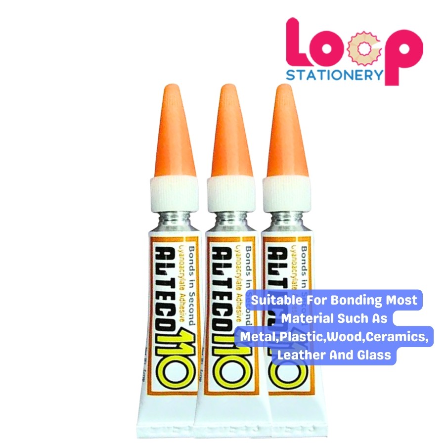 ALTECO 110 Bonds Super Glue Power Glue Twin Pack | Shopee Malaysia