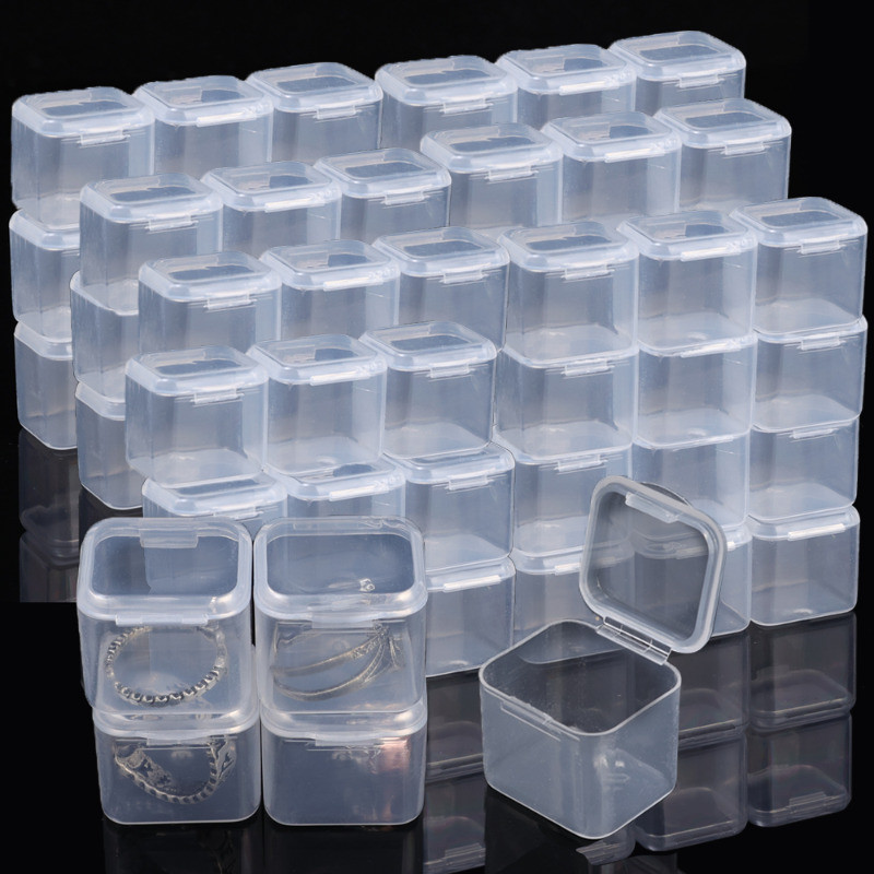 Transparent Plastic Storage Box - Lock Buckle Storage Box - Desktop ...