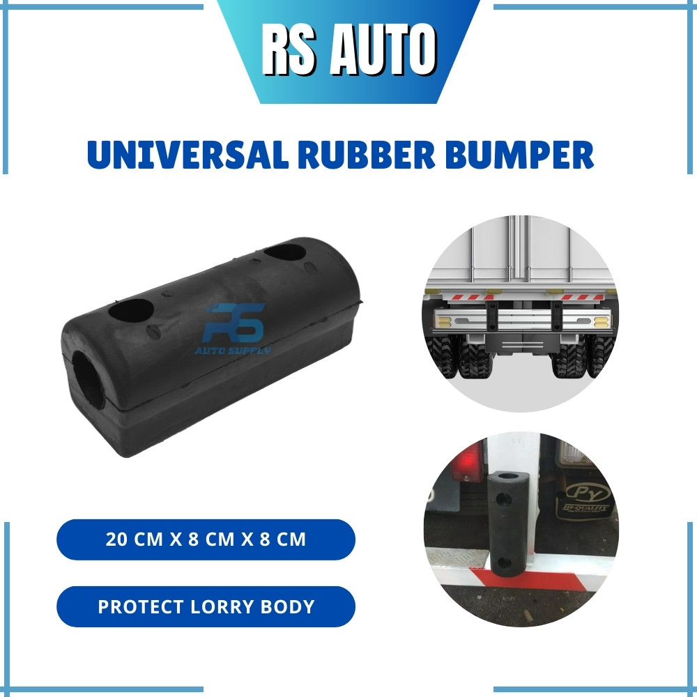 Universal Lorry Truck Trailer Rubber Bumper Stopper Extra Protection ...