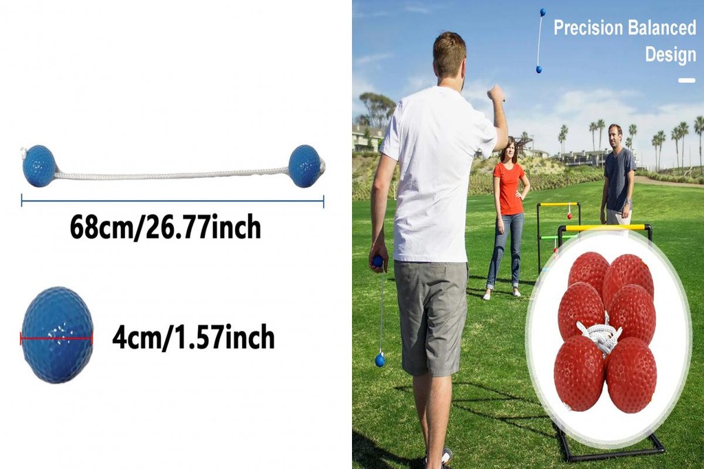 KDFH- Professional Ladder Toss Equipment Outdoor Lawn Game 3 Pairs Real ...