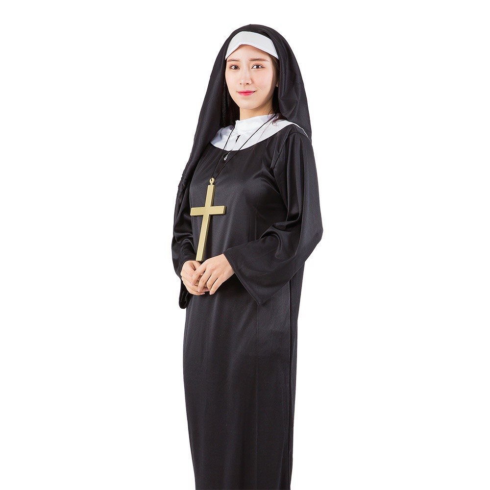 Priest&Nun Cosplay Costumes The Virgin Mary of Jesus Halloween Role ...