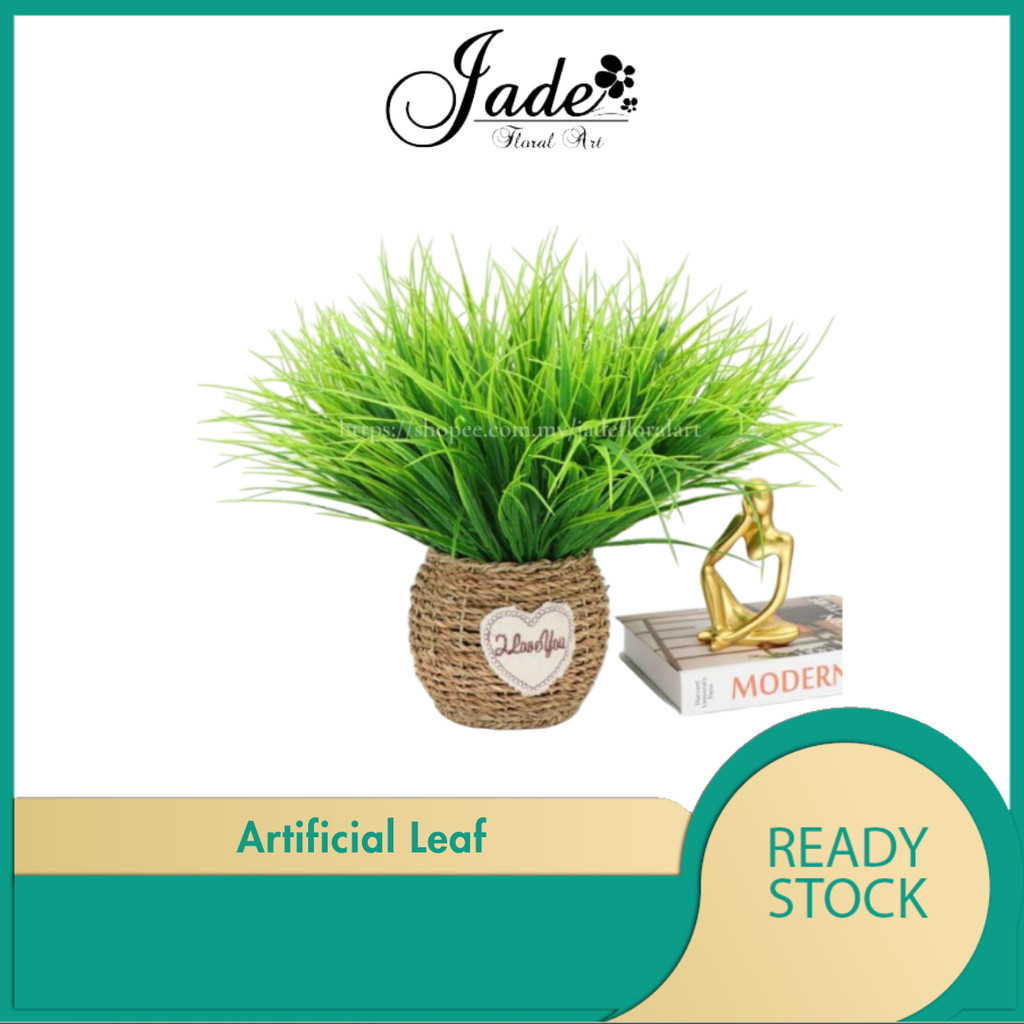 ARTIFICIAL LEAF / SPRING GRASS / ARTIFICIAL PLANT / DAUN HIASAN / DAUN ...