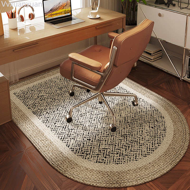 High-end Arched Computer Chair Floor Mat Dressing Table Chair Foot Mat ...