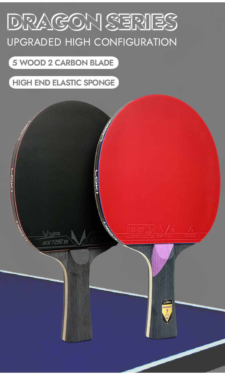 LOKI DRAGON Series Table Tennis Racket Professional Offensive Ping Pong ...