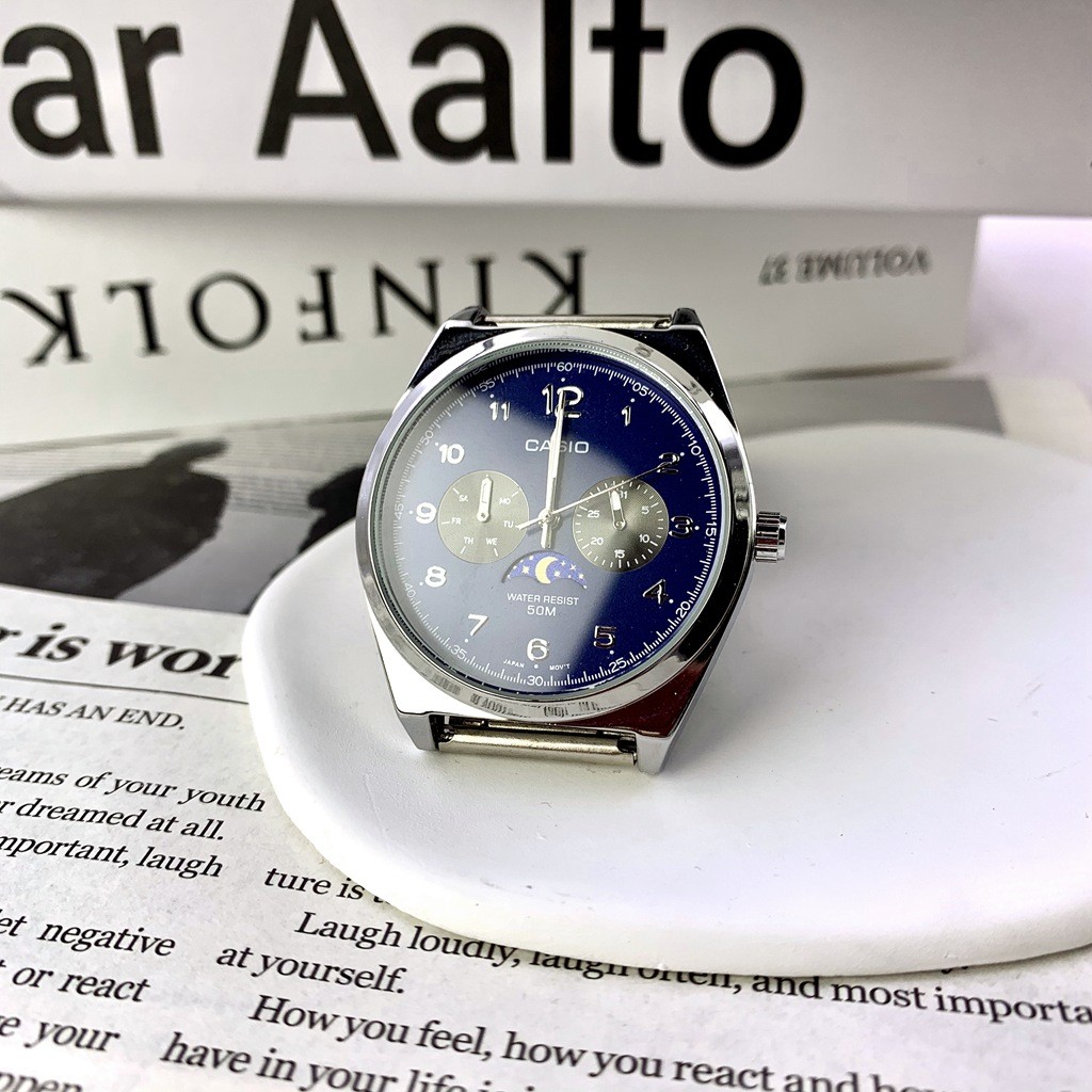 NEW！Casio large disc dial watch for both men and women, fashionable and ...