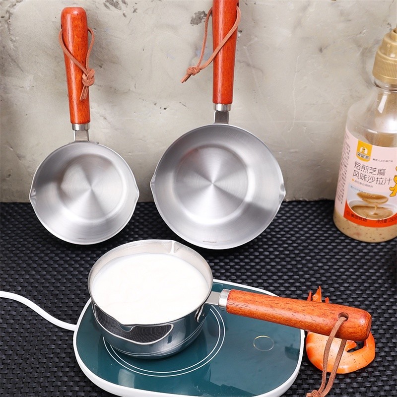 Stainless Steel Oil Pan 150ml 300ml Hot Oil Small Pot Cooking Pot ...
