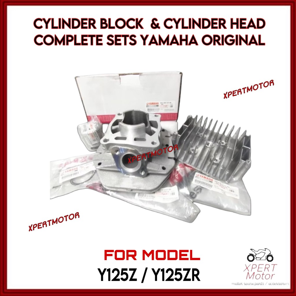 YAMAHA Y125Z Y125ZR CYLINDER BLOCK SET & CYLINDER HEAD Y125Z ORIGINAL YAMAHA 5BU-WE13E-00 & 5BU ...
