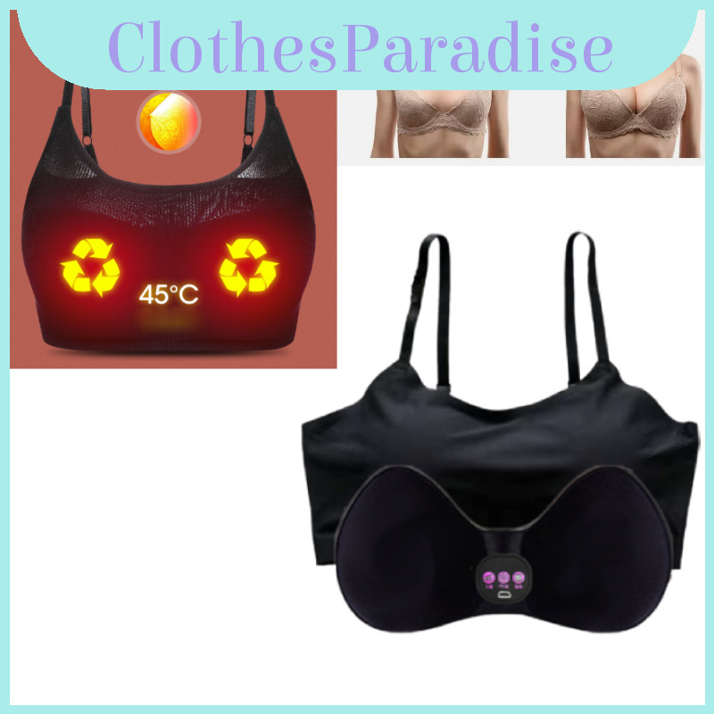 Rechargeable Electric Massage Bra With Detachable Design For Ultimate ...