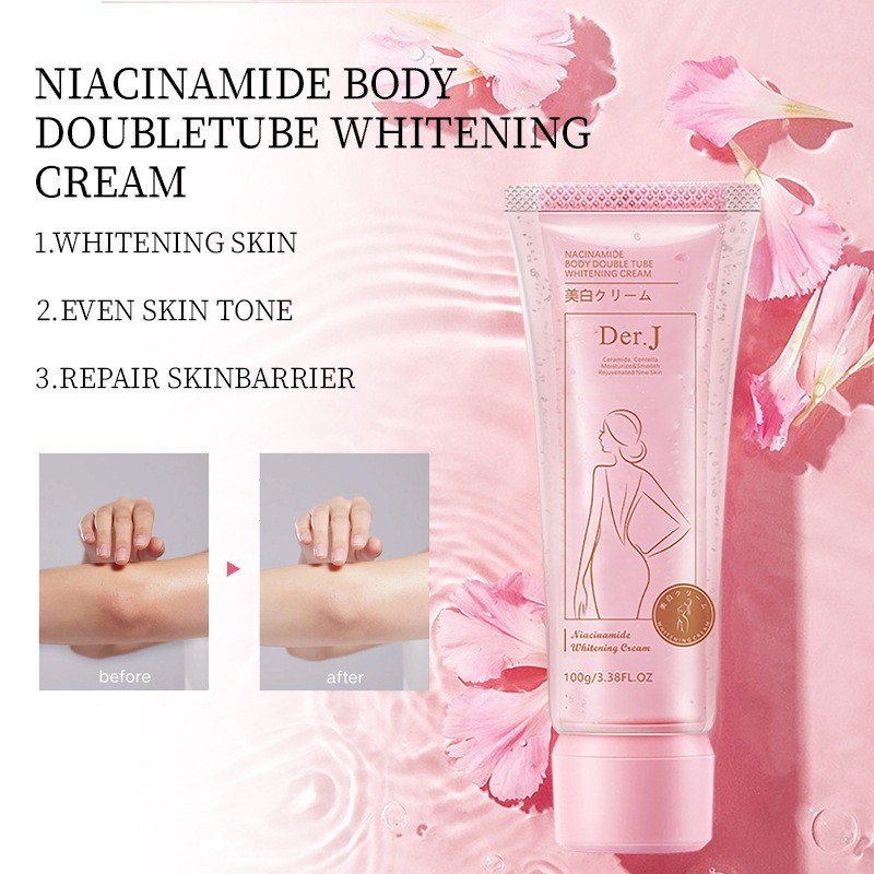 Niacinamide Body Whitening Cream Double Tube Whitening Body Lotion ...