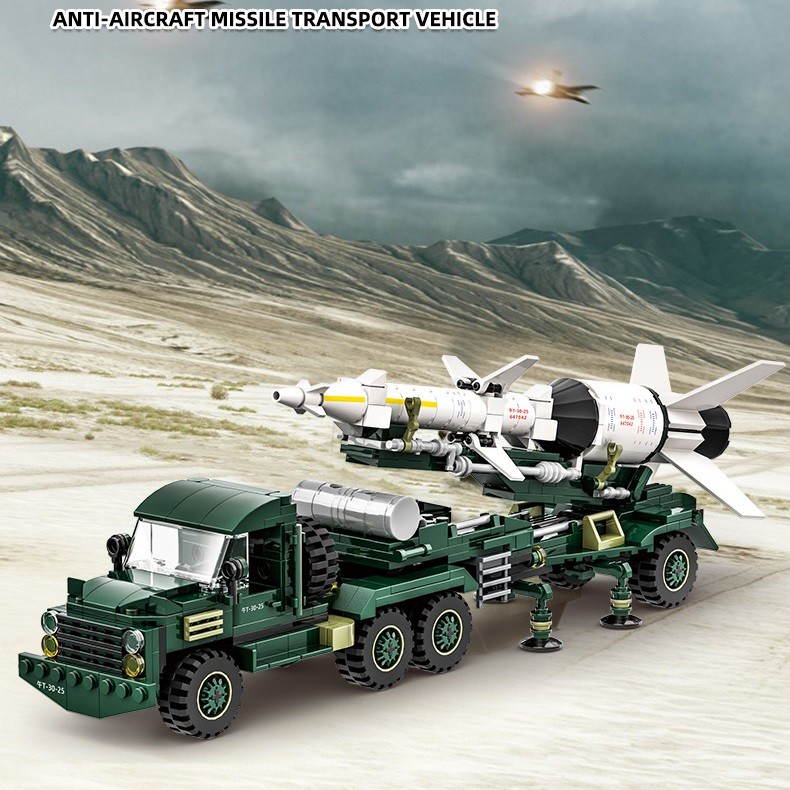 M35A2 Truck and M198 Howitzer Building Blocks 485 Pcs WANGE Tank Bricks ...