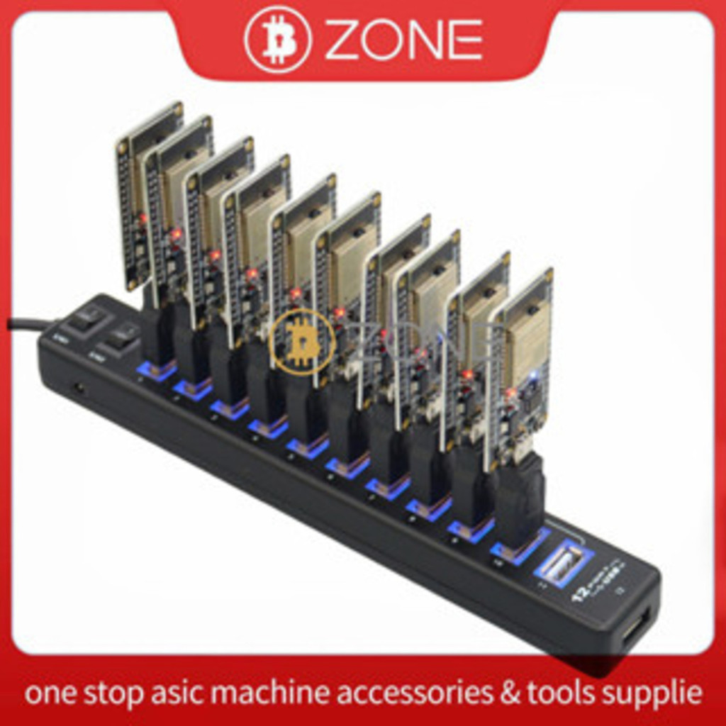 Nerdminer 550kh S Nerd Miner Esp32 Wroom 10 X Combo Kit With Usb Hub