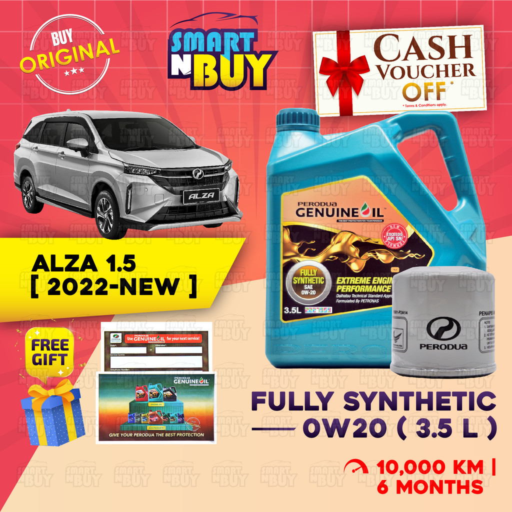 Perodua Engine Oil 0W20 Fully Synthetic Original Minyak Hitam Kereta ...